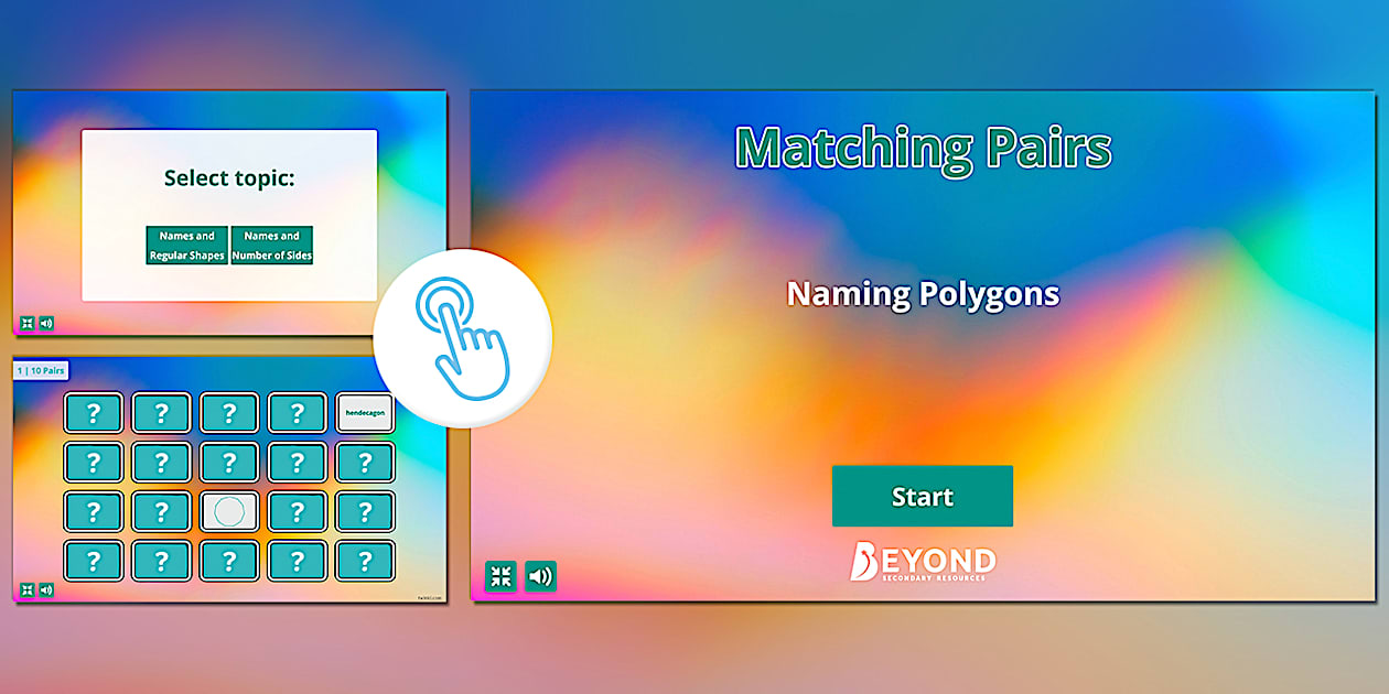 👉 Naming Polygons Interactive Game - Maths - Beyond