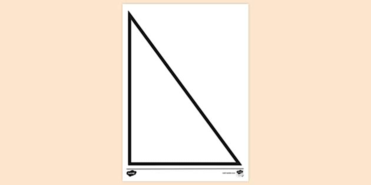 Right Angle Triangle Colouring Sheet | Colouring Sheets