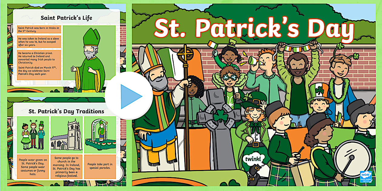 St. Patrick's Day PowerPoint for K-2nd Grade - Twinkl
