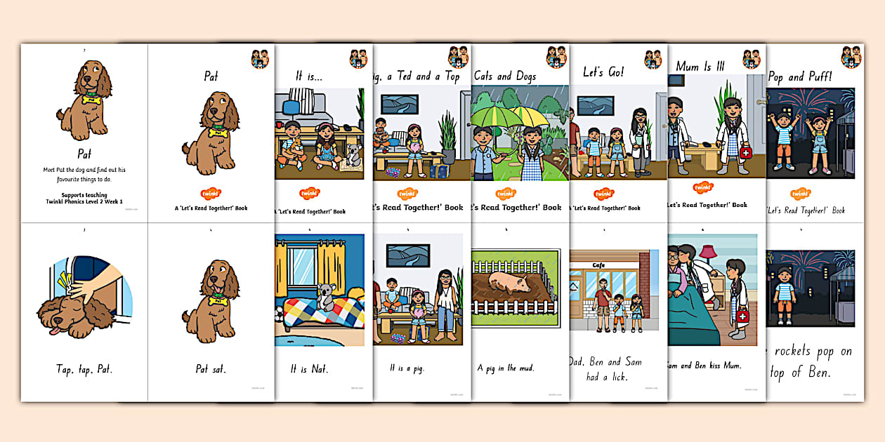 Twinkl Phonics Mini Books - Level 2 (teacher made) - Twinkl