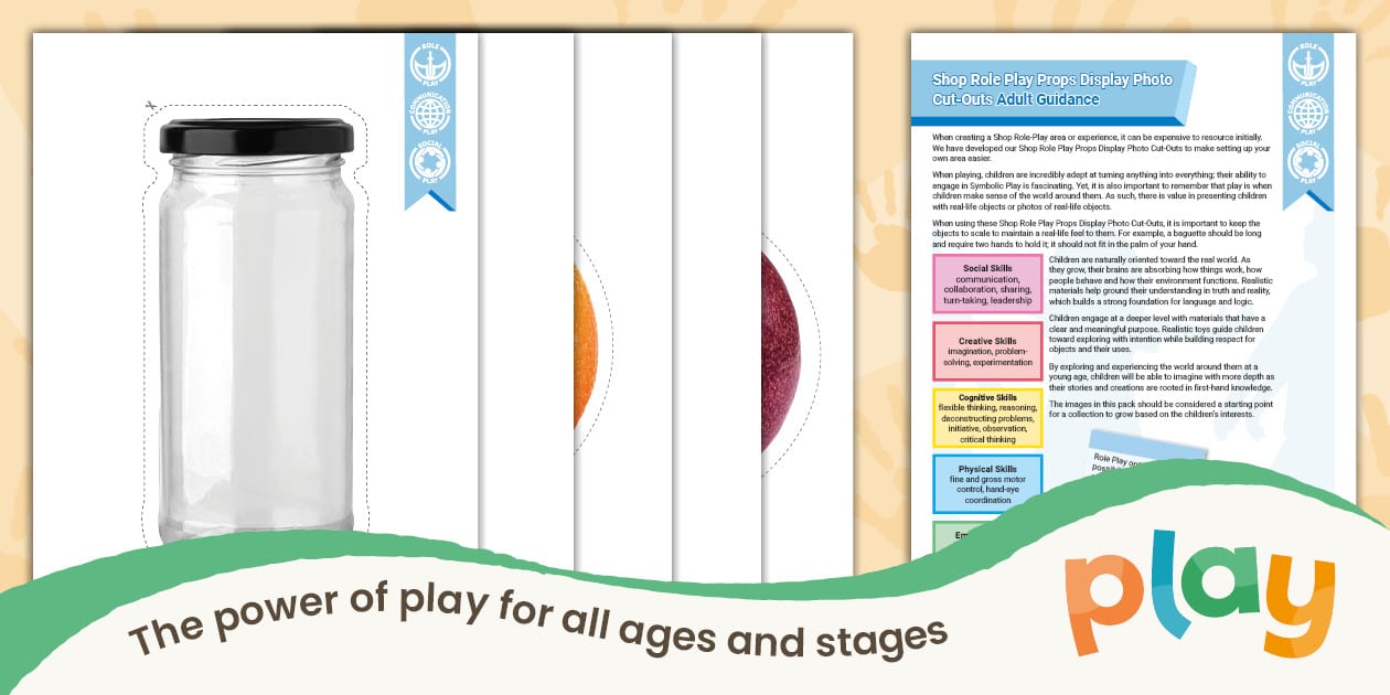 Shop Role Play Props Display Photo Cut-Outs (teacher made)