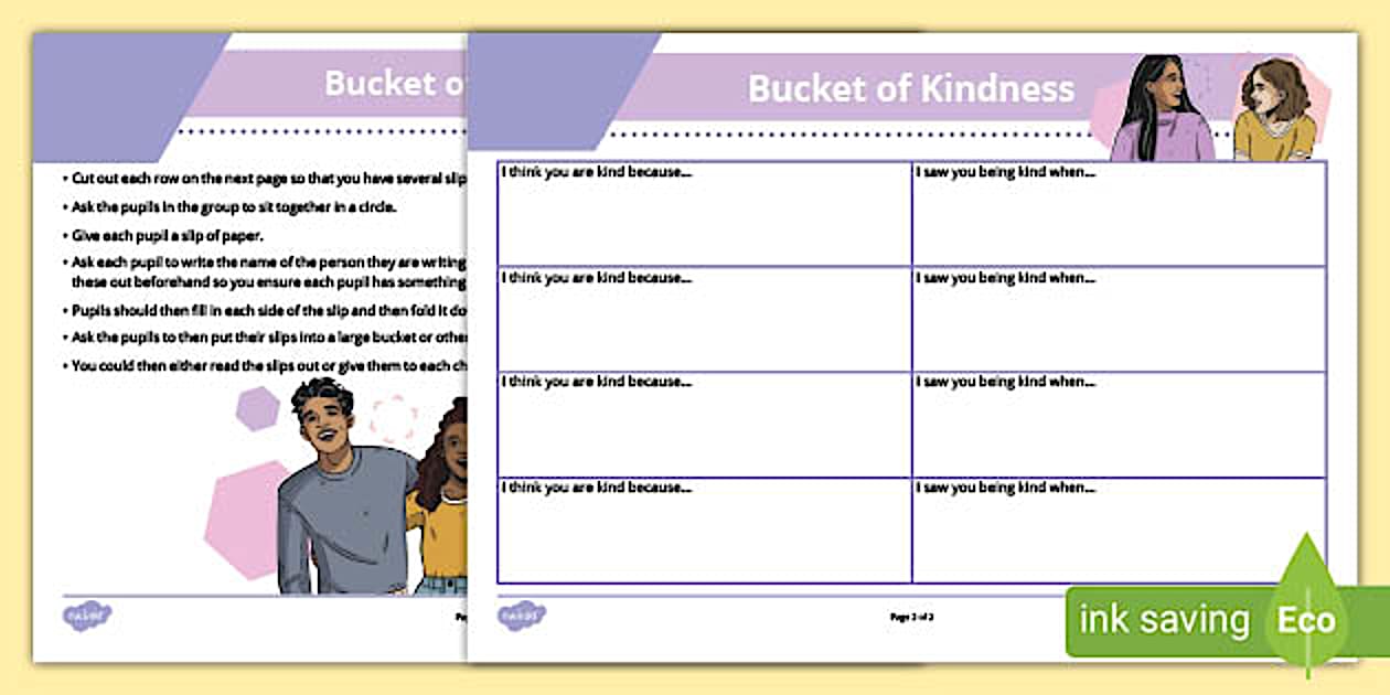 Older Learners: Bucket of Kindness (teacher made) - Twinkl
