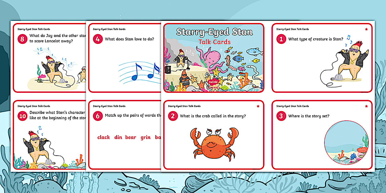 Starry-Eyed Stan Talk Cards (teacher made) - Twinkl