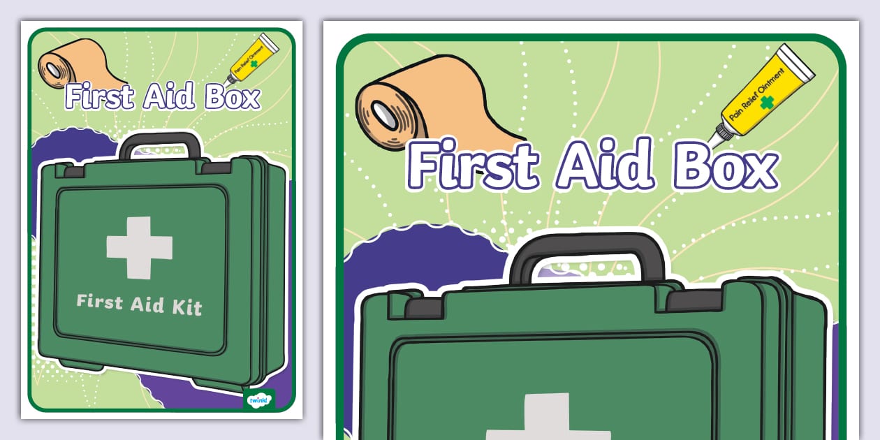 First Aid Box Display Poster - Twinkl India