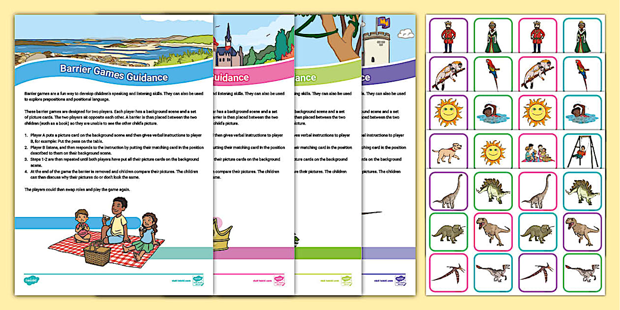 Barrier Games Pack - Speaking & Listening (teacher made)
