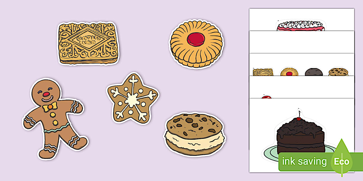 Cakes and Biscuits Cut-Outs | Twinkl - Twinkl