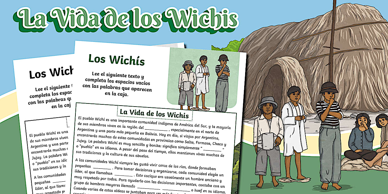 Hoja de actividades: Los Wichis (Pueblos Originarios de Argentina)