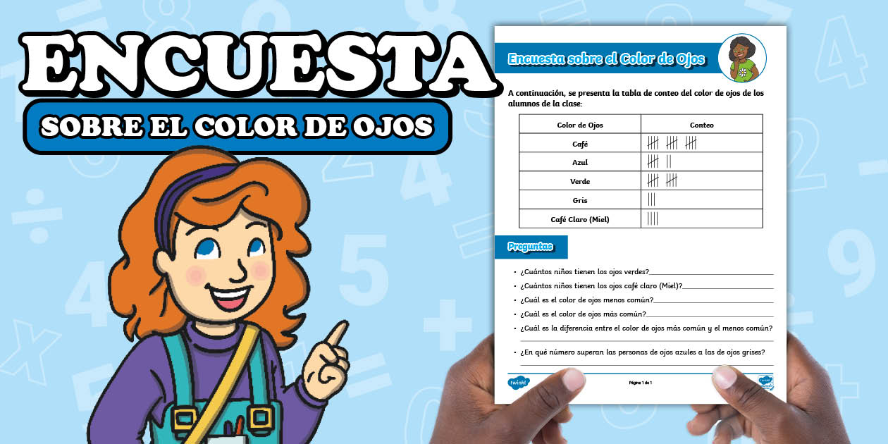 Hoja de Actividad: Tabla de Frecuencias - Twinkl Colombia