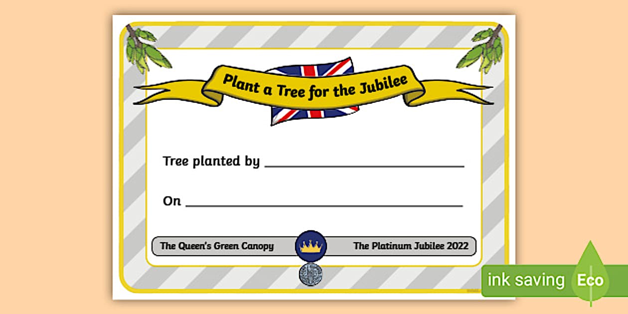 Planting for the Platinum Jubilee Sign