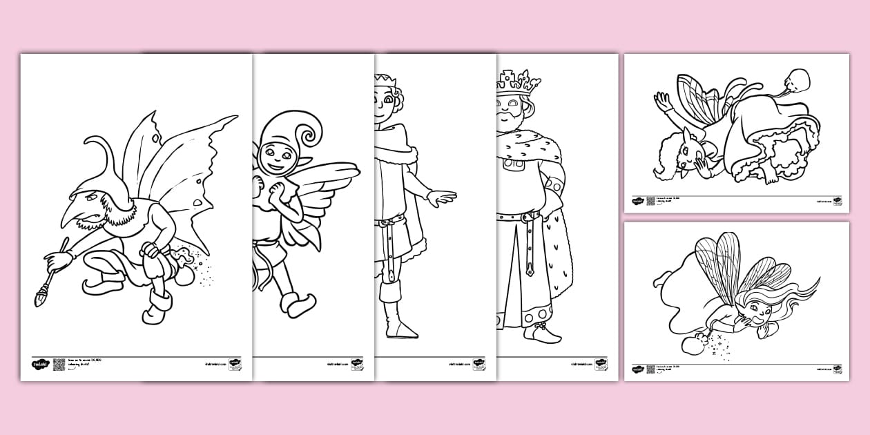Sleeping Beauty Colouring Sheets (teacher made) - Twinkl
