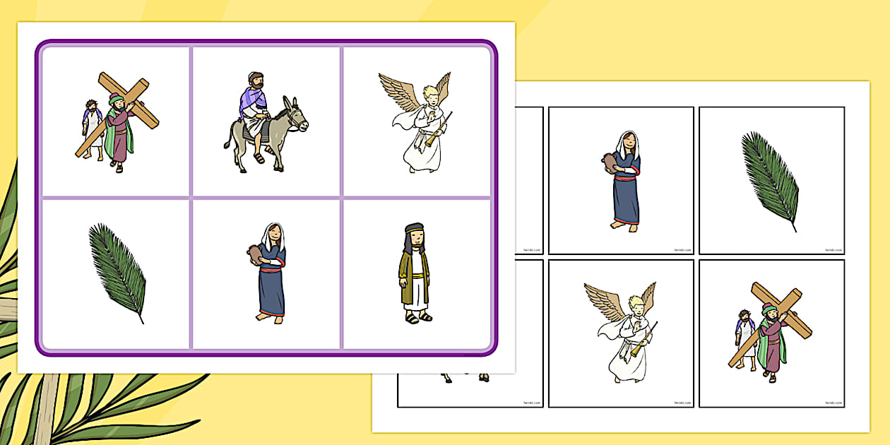 Easter Story Matching Mat (teacher made) - Twinkl