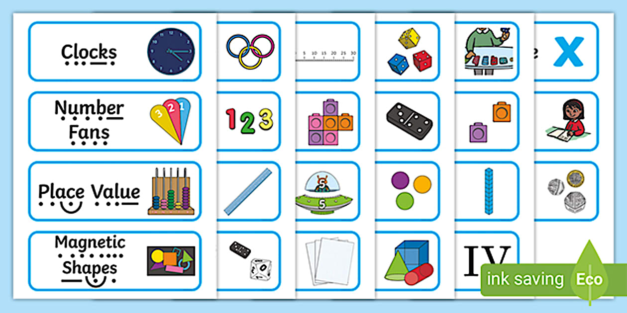 Phonics Maths Area Resource Sound Button Labels Labels