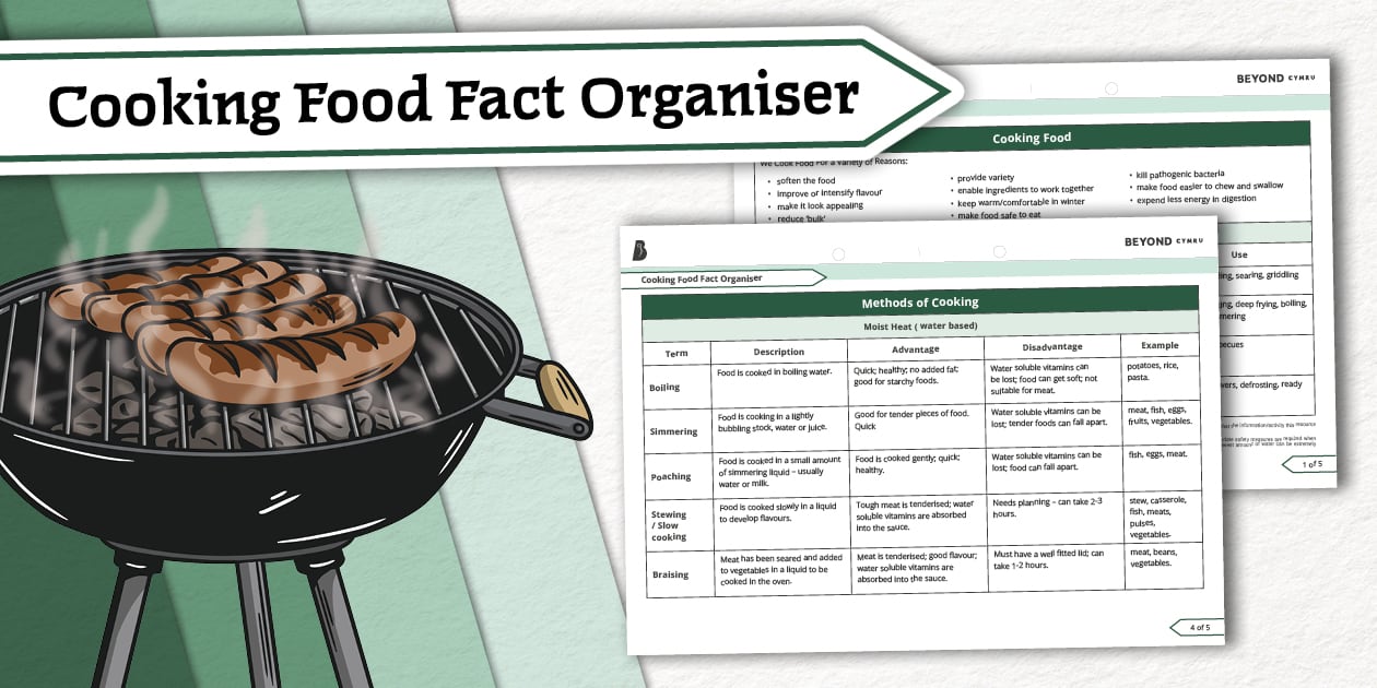 Cooking Food Fact Organiser
