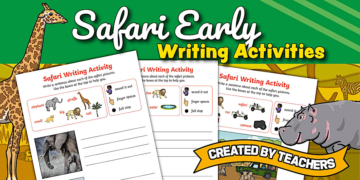Safari Early Writing Activities