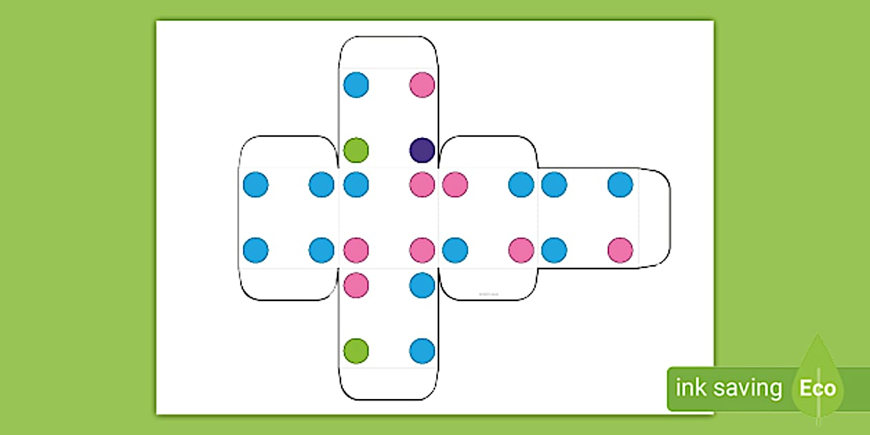 👉 Composition of Number 4 Dice Net (teacher made)