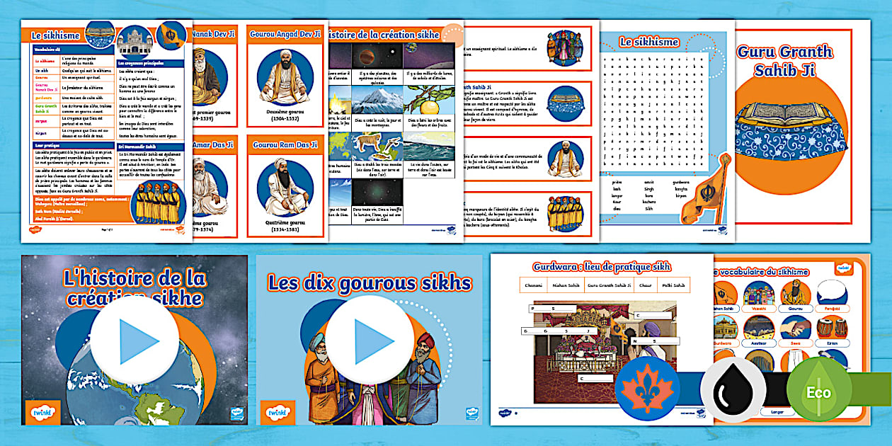 Sikh Heritage Month Intermediate Activity Pack French