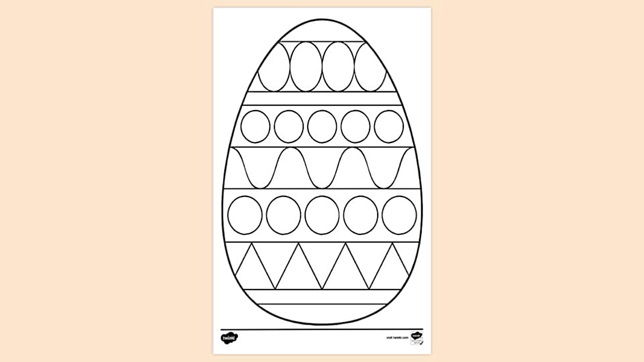 Easter Egg Colouring | Colouring Sheets - Twinkl