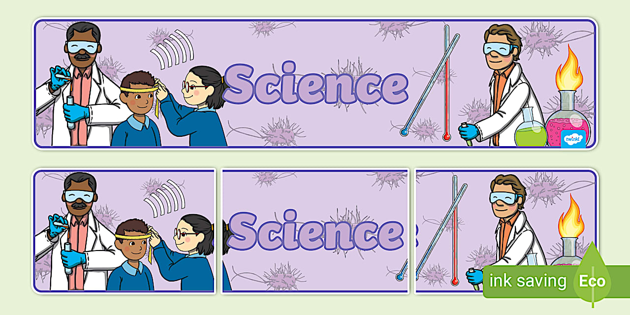 Science Display Banner (teacher made) - Twinkl