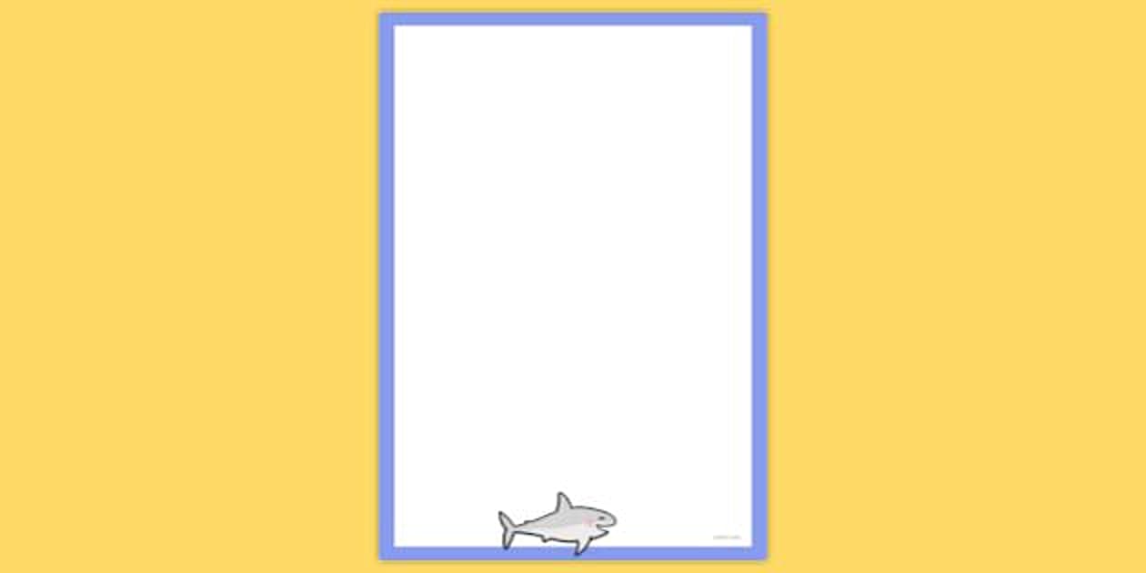 Baby Shark Printable Page Border | Page Borders | Twinkl