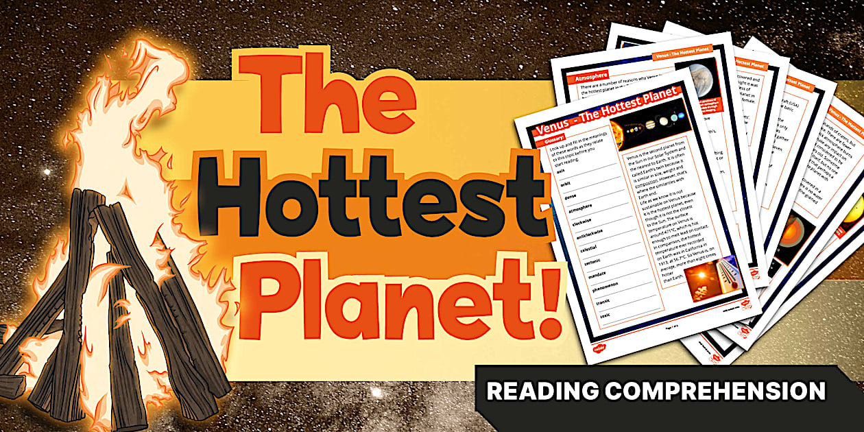 Venus: The Hottest Planet Reading Comprehension (Phase 3)