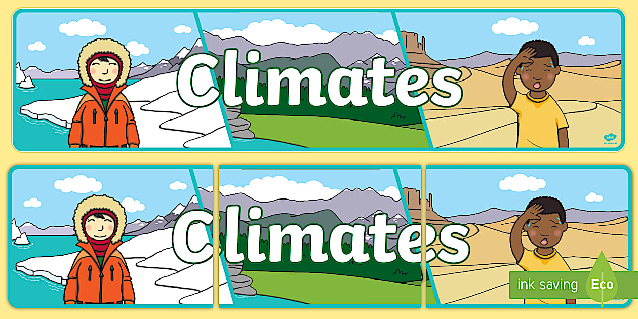 👉 Climates Display Banner (teacher made) - Twinkl