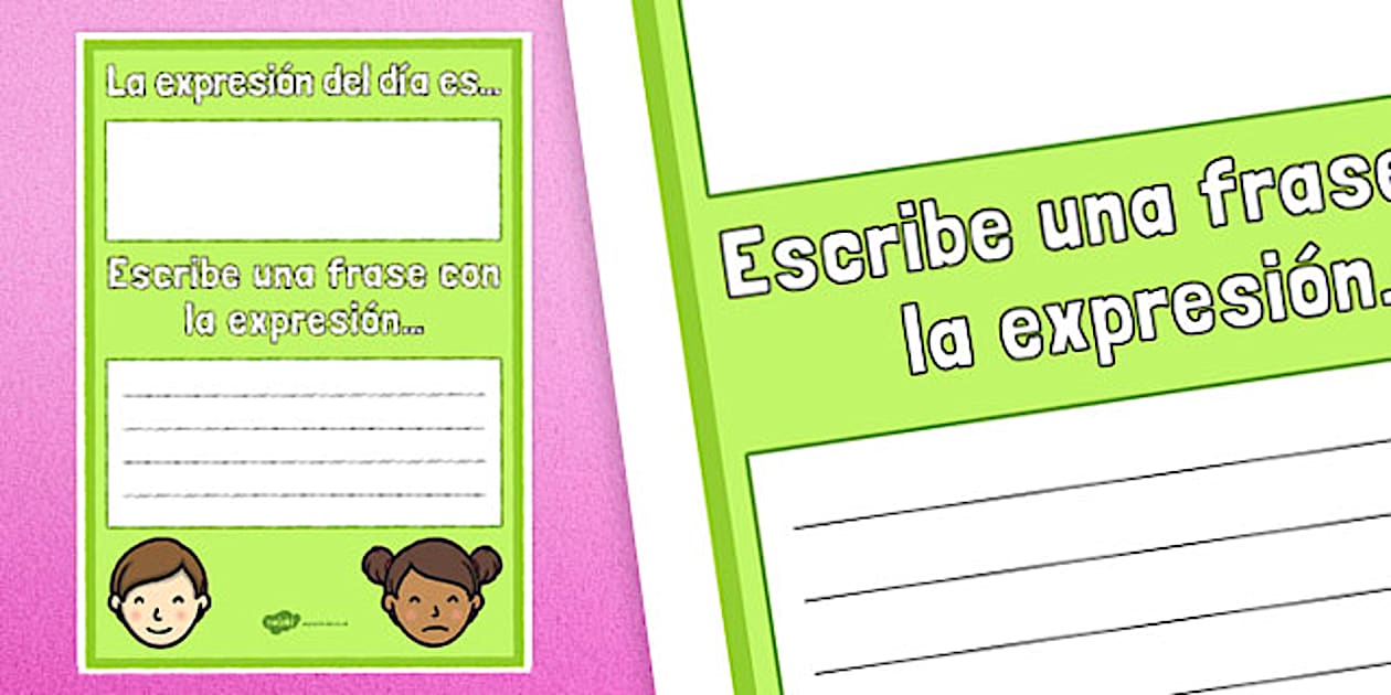La expresión del día es... Poster Spanish - Twinkl
