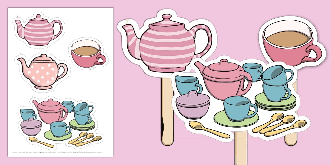 I'm a Little Teapot Stick Puppets (professor feito) - Twinkl
