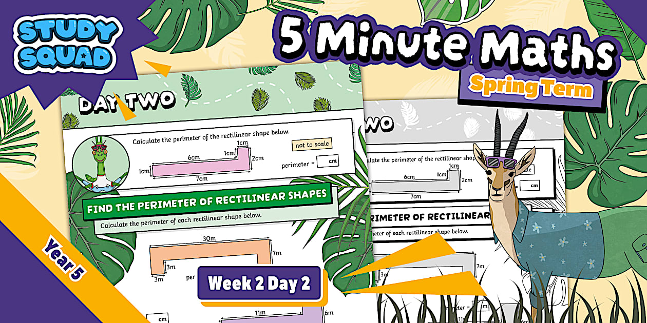 👉 Study Squad 5 Minute Maths - Year 5 Spring - Week 2 Day 2
