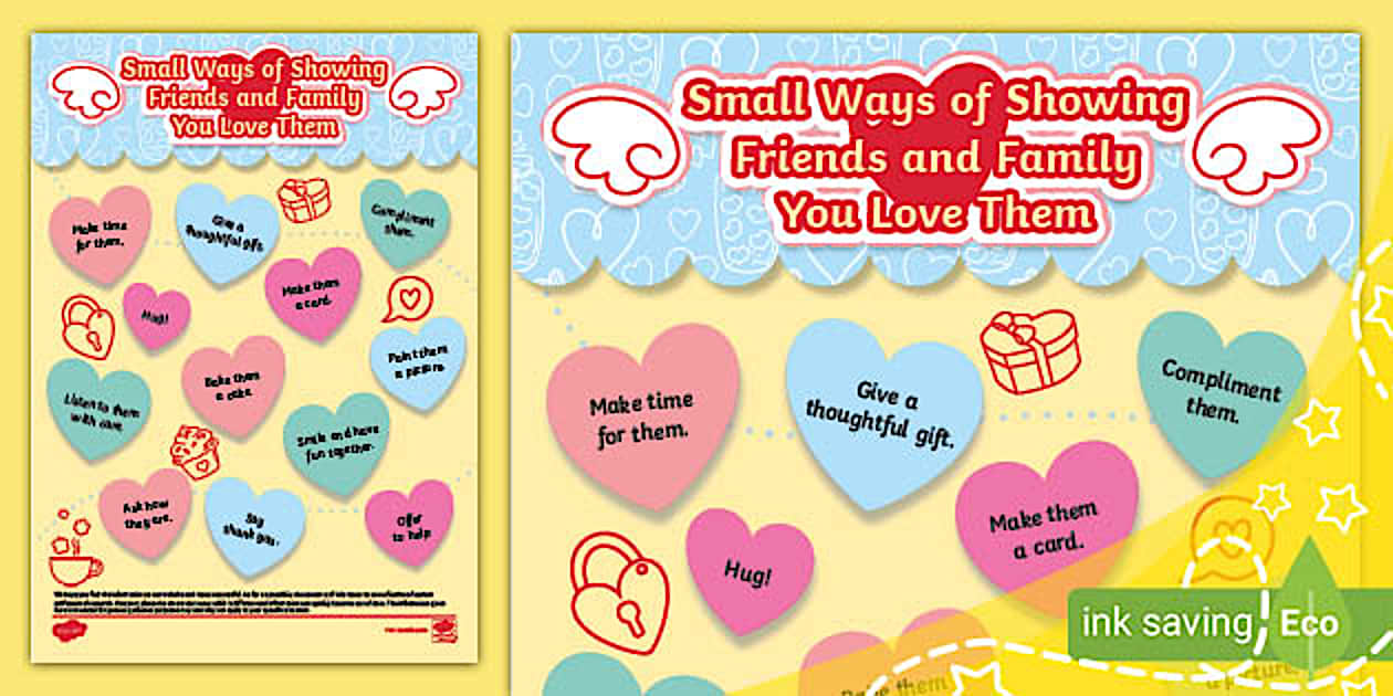 Small Ways of Showing Friends and Family You Love Them
