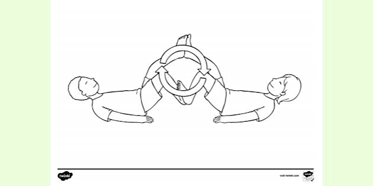 Treadmill Children Cycling Legs Colouring Sheet - Twinkl