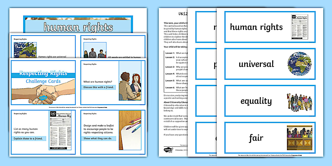 Citizenship UKS2 Respecting Rights Additional Resources