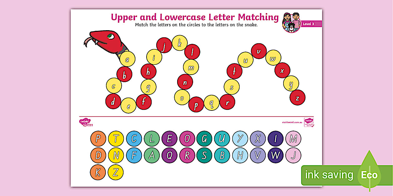 Upper and Lowercase Letter Matching Activity (teacher made)