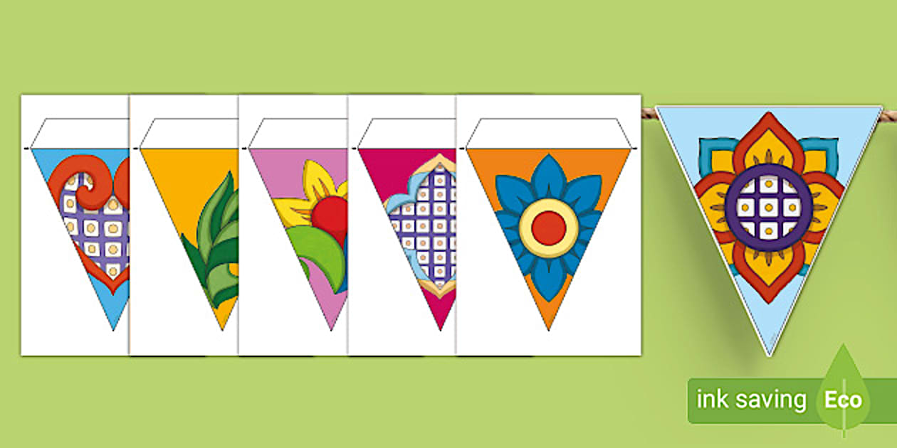 Spanish Talavera Bunting (teacher made) - Twinkl