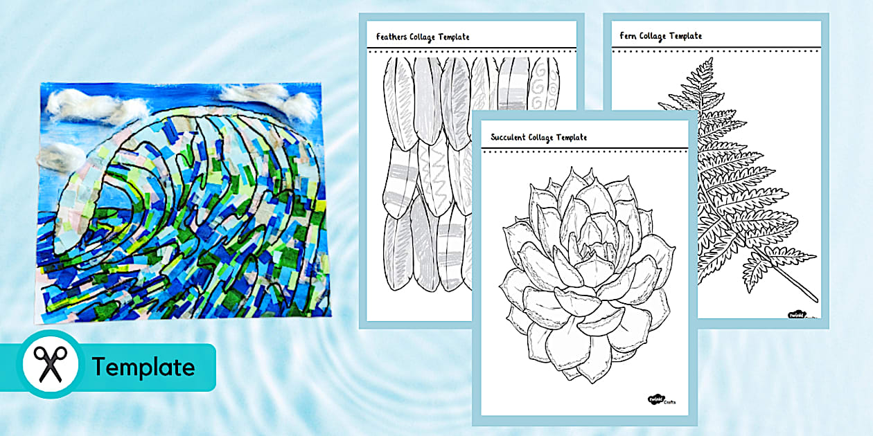 Nature Inspire Collage Pack | Mindfulness Crafts - Twinkl