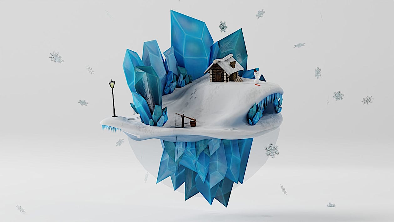 3D Model: Story Settings - Winter Wonderland (teacher made)