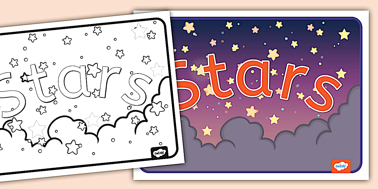 Stars Display Poster (teacher made) - Twinkl