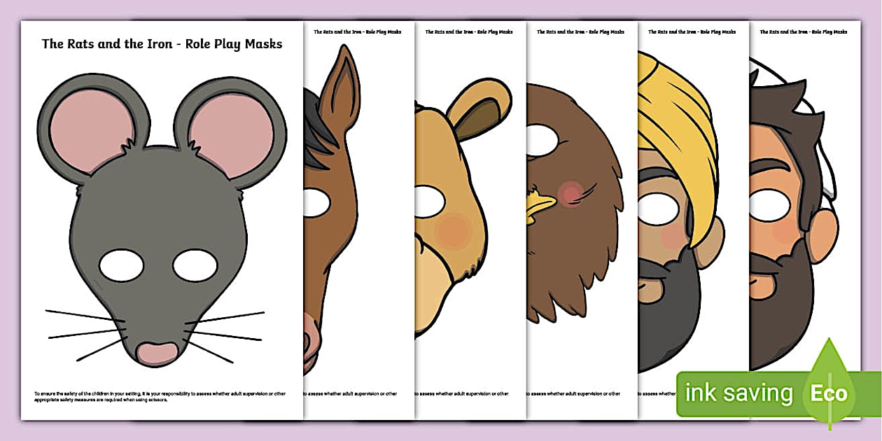 The Rats and the Iron - Role Play Masks (teacher made)