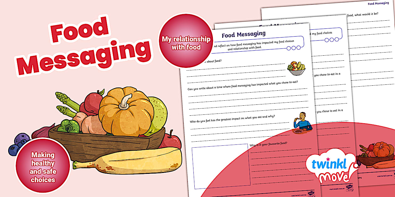 Food Messaging Activity for Year 4 Health