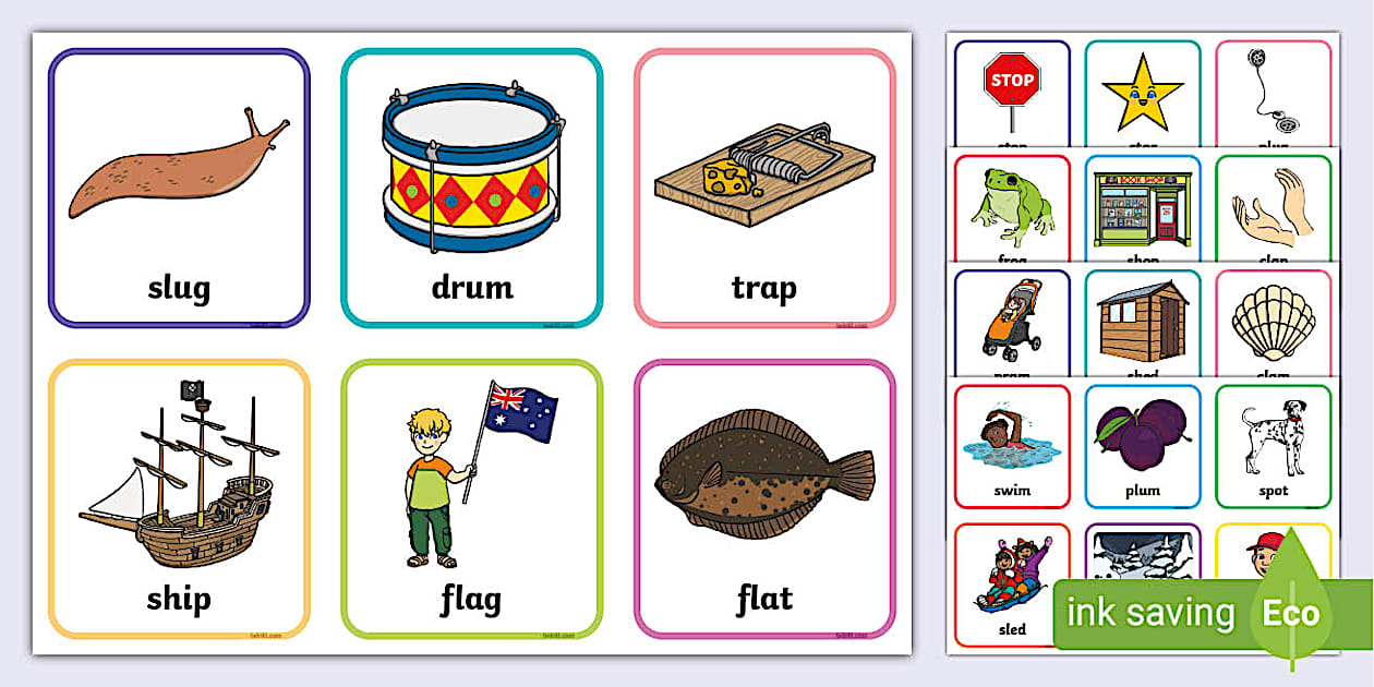 CCVC Word List with Pictures І Phonics І EYLF. - Twinkl