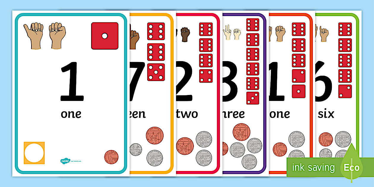 Visual Number Line Posters 0-50 (teacher made) - Twinkl