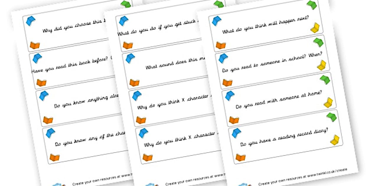 Key Stage One Reading Questions (teacher made) - Twinkl