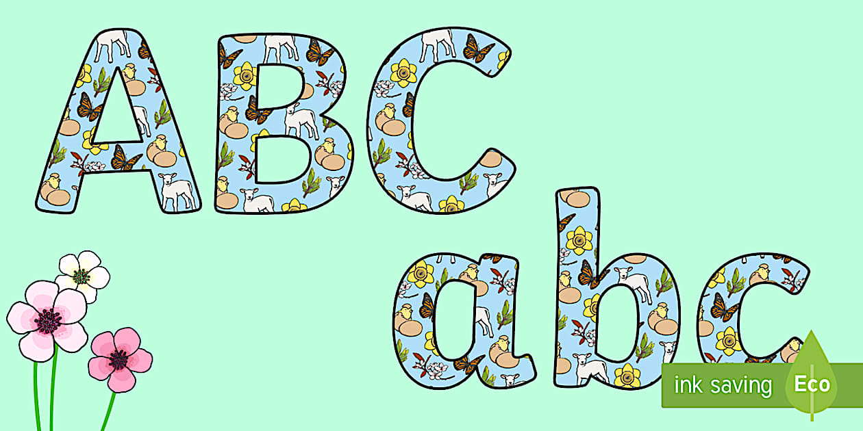 Springtime Themed Display Lettering (Teacher-Made) - Twinkl