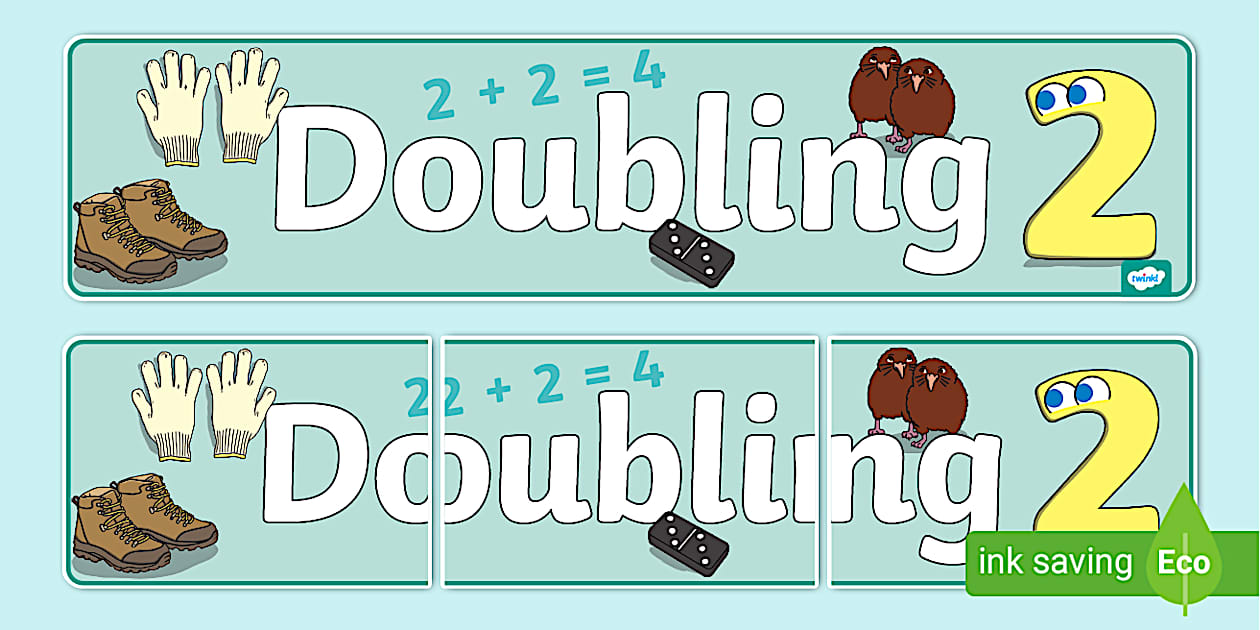👉 Doubling Display Banner (teacher made) - Twinkl
