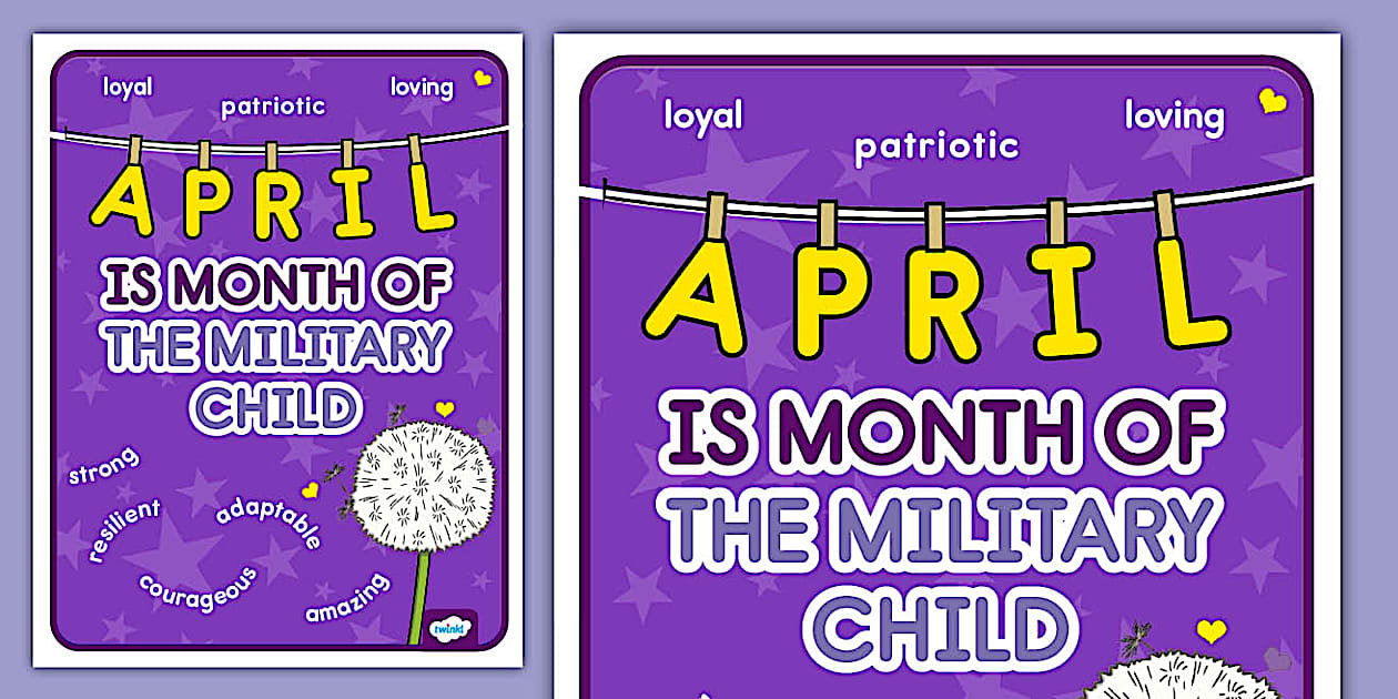 Month of the Military Child Poster