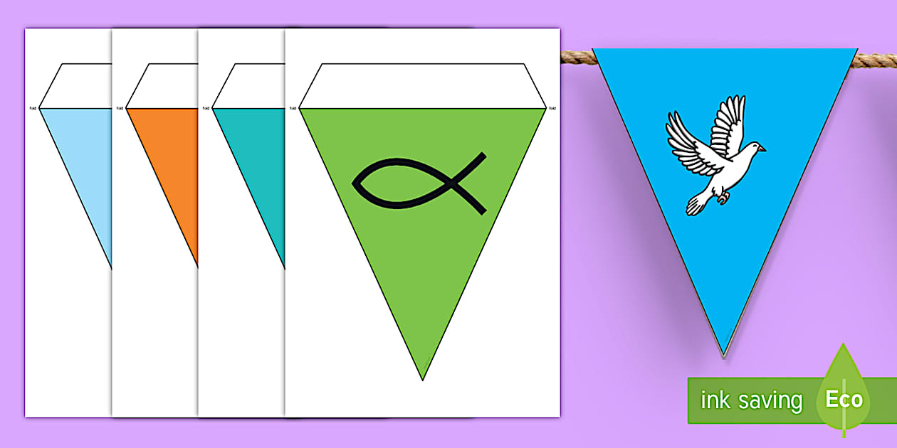 Religious Symbols Display Bunting - (teacher made) - Twinkl