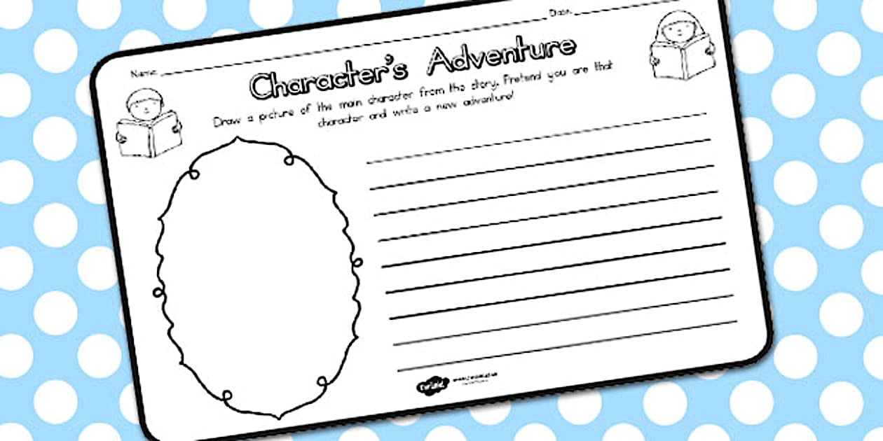 Editable Character Adventure Comprehension Worksheet