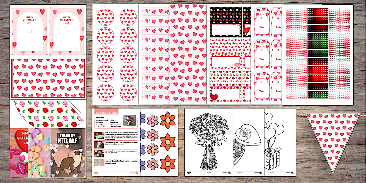 Hearts & Roses Valentine's Day Party Pack | Twinkl Party