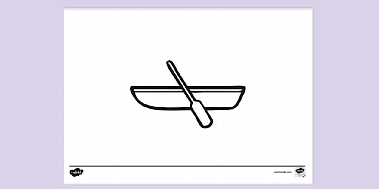 Boat Map Icon | KS1 Colouring Sheets | Twinkl Resources