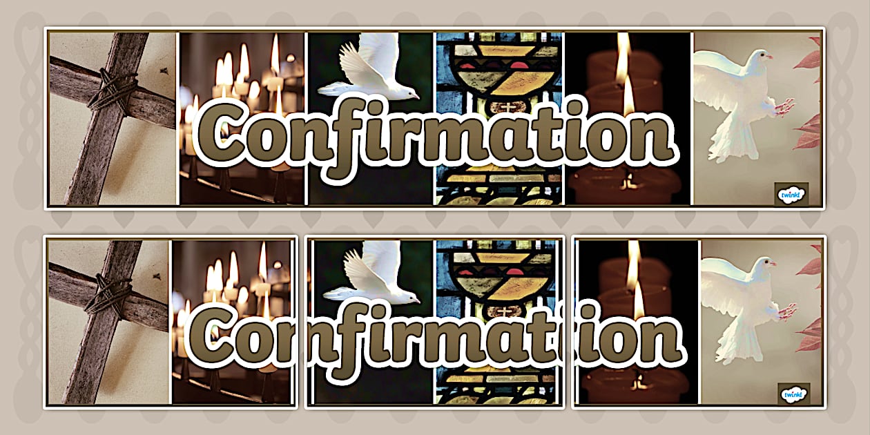Confirmation Photo Display Banner (teacher made) - Twinkl