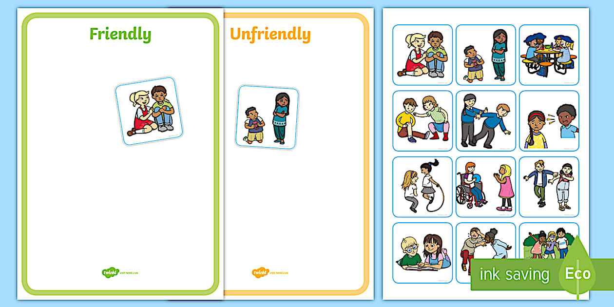 Good Friends Cards | Discussion and Sorting Cards | Twinkl